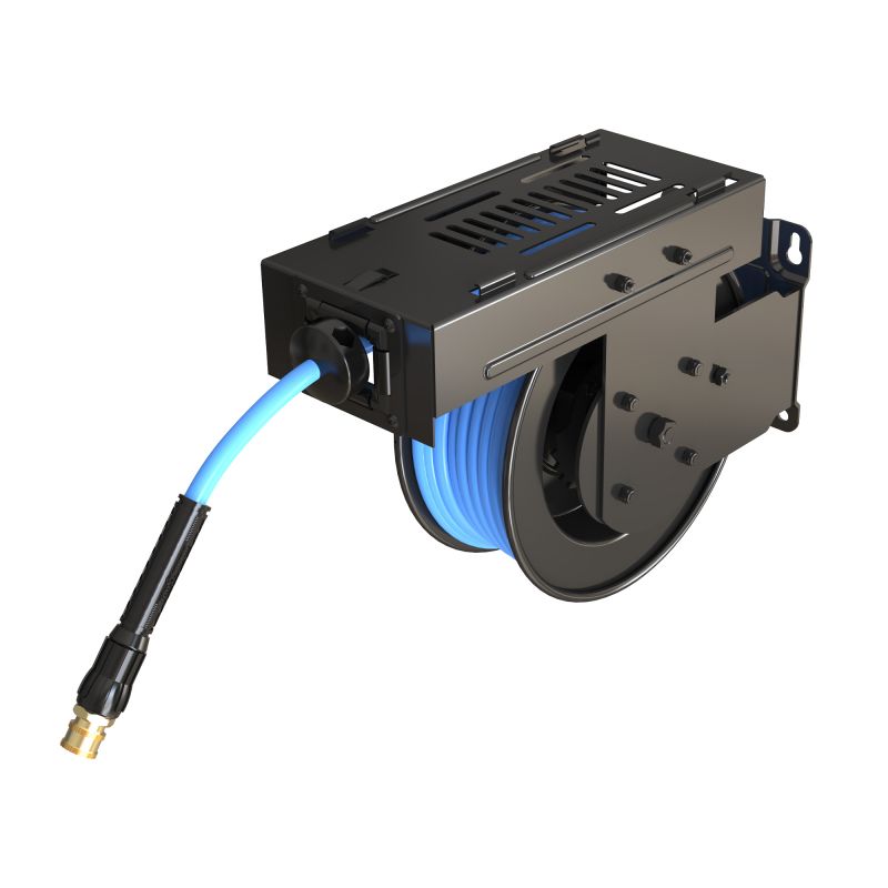 Blu Shield 3000 PSI Pressure Washer Reel – 1/4" x 50' Hose